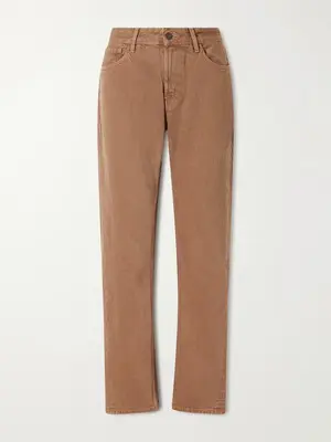 KALLMEYER Adina Low-rise Straight-leg Jeans - Brown