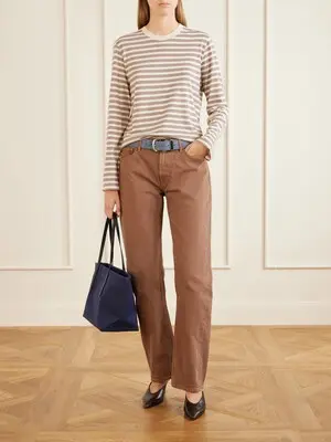 KALLMEYER Adina Low-rise Straight-leg Jeans - Brown