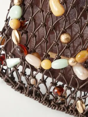 Cult Gaia Mercier Beaded Mini Bag
