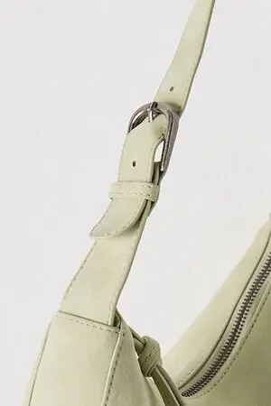 FP COLLECTION Sina Suede Shoulder Bag