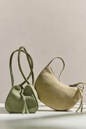 FP COLLECTION Sina Suede Shoulder Bag