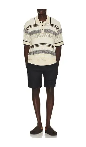Scotch & Soda Structured Dropped Shoulder Knitted Polo In . Also