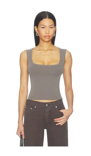 ST. AGNI Organic Cotton Ballerina Top In . Also - Grey