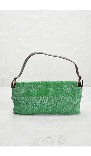 FWRD RENEW Fendi Beaded Baguette Shoulder Bag