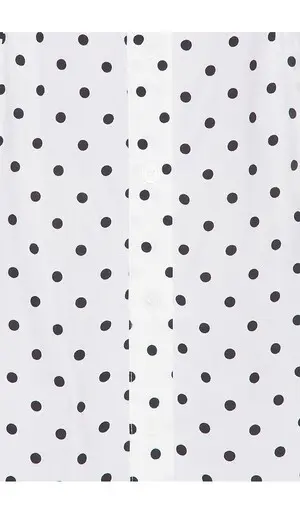 GUIZIO Liana Polka Dot Mini Dress - White