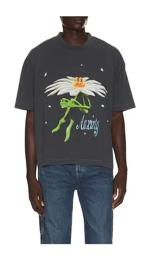 JUNGLES Anxiety Flower Tee In . Also - Blue