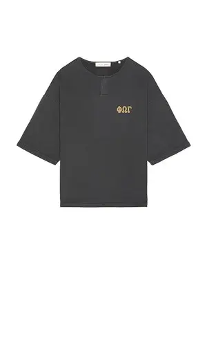 Fear Of God 3/4 Henley Sweatshirt - Grey