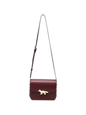 Maison Kitsuné Edie Leather Crossbody Bag - Red