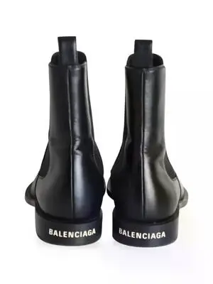 Balenciaga Midnight Chelsea Leather Boots