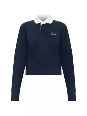 Kenzo Varsity Embroidered-logo Polo Shirt - Blue