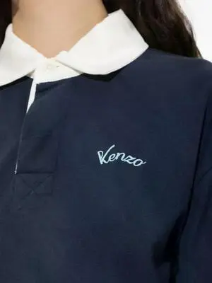 Kenzo Varsity Embroidered-logo Polo Shirt