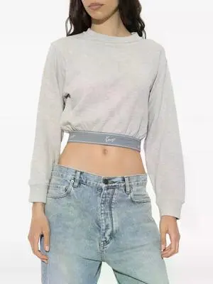 Kenzo Cropped Logo-tape Hoodie