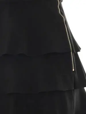 Elisabetta Franchi Belted Tiered Dress
