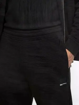 Karl Lagerfeld Waffle-knit Track Pants