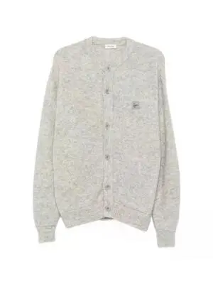 American Vintage Logo-patch Button-up Cardigan - Grey