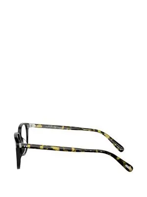 Oliver Spencer Square Frame Eyeglasses With Tortoiseshell Detail