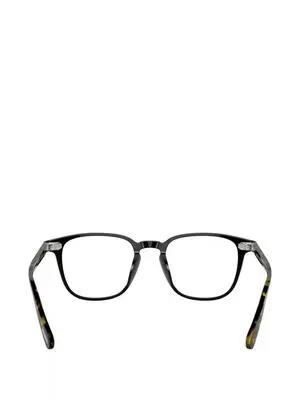 Oliver Spencer Square Frame Eyeglasses With Tortoiseshell Detail