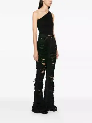 Rick Owens Ribbed Ziggy Top - Black