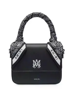 Amiri Micro Ma Leather Tote Bag - Black