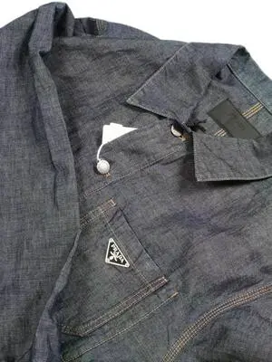 Prada Chambray Blouson Denim Jacket