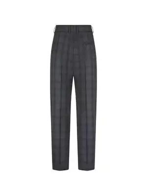 BLAZÉ MILANO Bravado Checked Wool Trousers