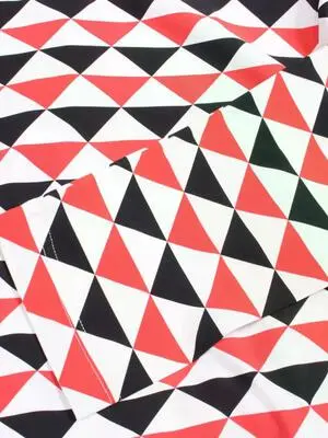 Prada Geometric-print High-neck Top
