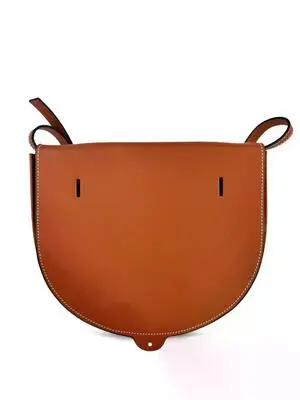 Loewe Heel Small Leather Pouch - Brown