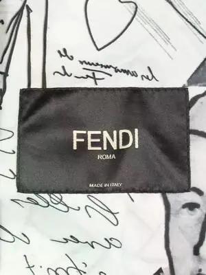 Fendi Patterned Zip-up Blouson Jacket