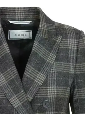 Peserico Double-breasted Check-pattern Blazer