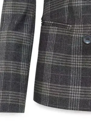 Peserico Double-breasted Check-pattern Blazer