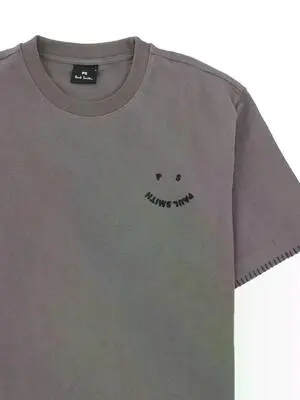 Paul Smith Happy Blanket-stitch T-shirt