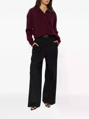 ANINE BING Lee Polo Sweater
