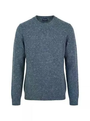DRUMOHR Flecked-knit Wool Sweater - Blue