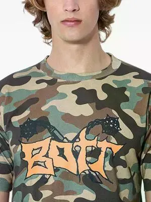 BOTT Flail Camouflage-print Logo-motif T-shirt
