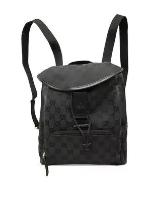 Gucci 2000-2015 Gg Canvas Backpack - Black