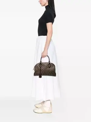 LOUIS VUITTON 2006 Damier Ebene Duomo Handbag