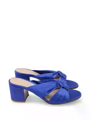 GIANVITO ROSSI Twist Knot Mules - Blue