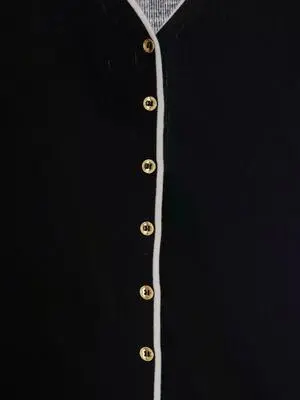 Elisabetta Franchi Logo-embroidered Ribbed Cardigan