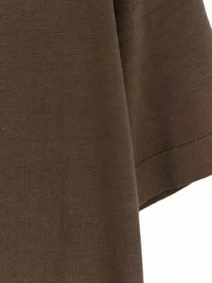 BRAMANI CASHMERE Crew-neck Short-sleeve T-shirt - Brown