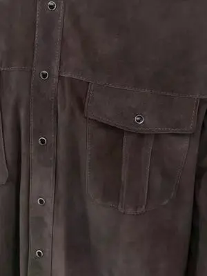 DFOUR Suede Flap-pocket Shirt
