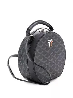 Goyard Alto Hatbox Bag Coated Canvas Satchel - Black