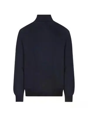 Tagliatore Roll-neck Knitted Sweater - Blue