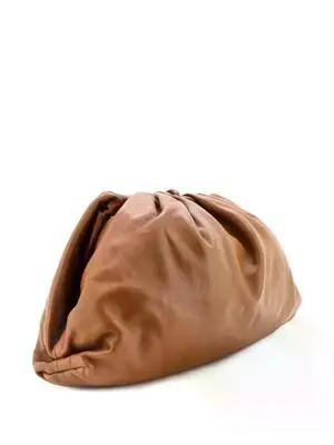 Bottega Veneta The Pouch Leather Clutch Bag - Brown