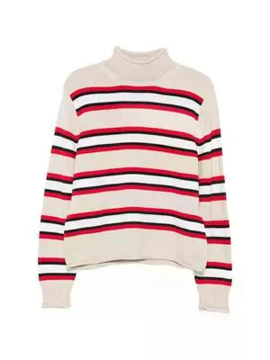 SEMICOUTURE Striped Sweater - Neutrals