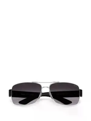Prada Gradient-lens Rectangle-frame Sunglasses