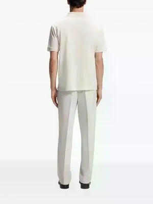 BOSS Cotton-jacquard Polo Shirt With Johnny Collar
