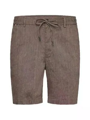 BOSS Drawstring-waist Shorts - Brown