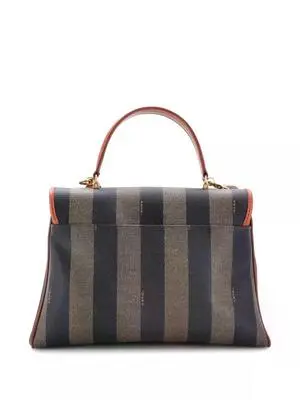 Fendi Pequin Convertible Tote Bag