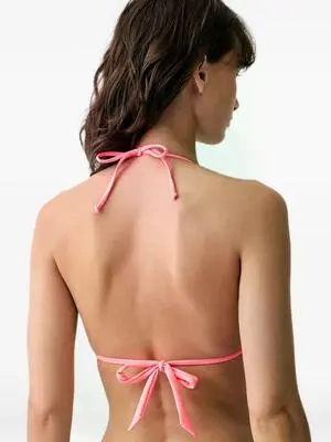 BANANA MOON Ribbed-knit Floral-charm Bikini
