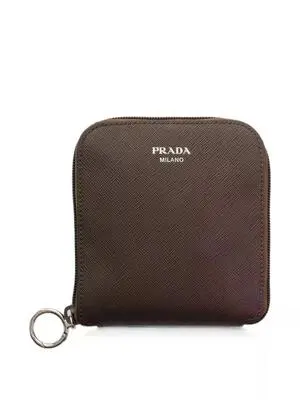 Prada Saffiano Leather Pendant With Re-nylon Tote Bag